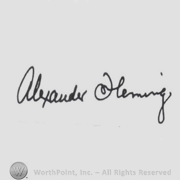Mark with Signature: Sir Alexander Fleming. | #572158