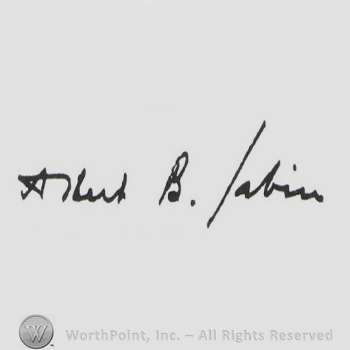 Mark with Signature: Dr. Albert B. Sabin. | #572176