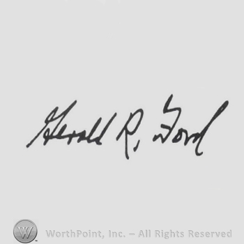 Mark with Signature: Gerald Rudolph Ford Jr. . | #572197