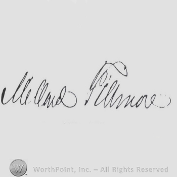 Mark with Signature: Millard Fillmore. | #572198