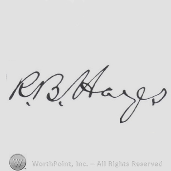 Mark with Signature: Rutherford B. Hayes. | #572206