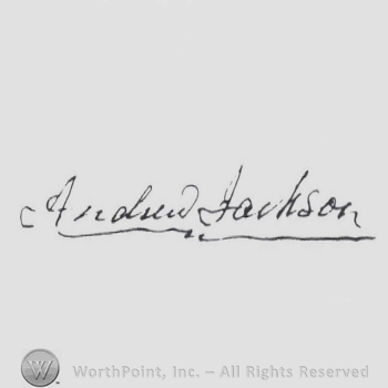 Mark with Signature: Andrew Jackson. | #572208
