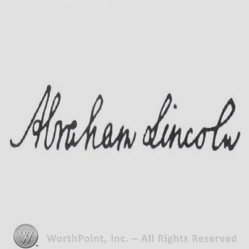 Mark with Signature: Abraham Lincoln. | #572210