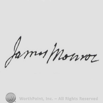 Mark with Signature: James Monroe. | #572217