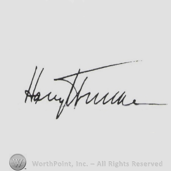 Mark with Signature: Harry S. Truman. | #572226