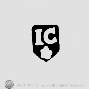 Mark with IC, rose below | #57471