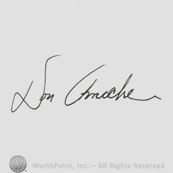 Mark with Signature: Don Ameche. | #576433