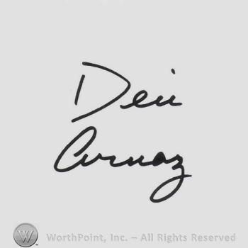 Mark with Signature: Desi Arnaz. | #576439