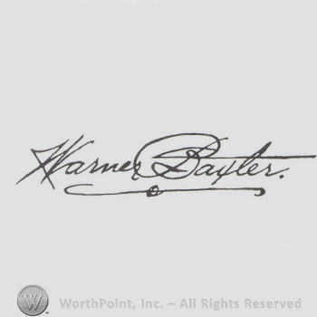 Mark with Signature: Warner Baxter. | #576449