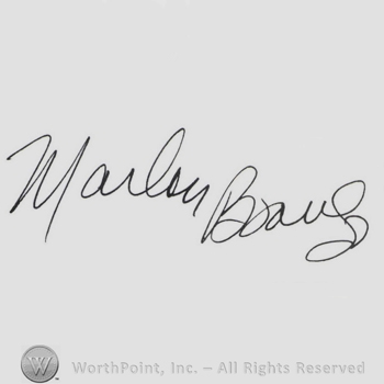 Mark with Signature: Marlon Brando. | #576462