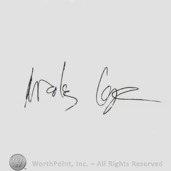 Mark with Signature: Nicolas Cage. | #576468