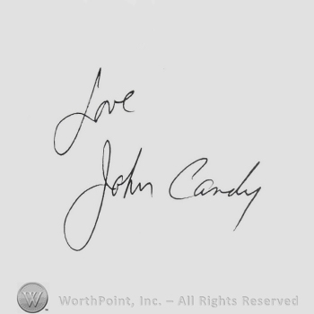 Mark with Signature: John Candy. | #576470
