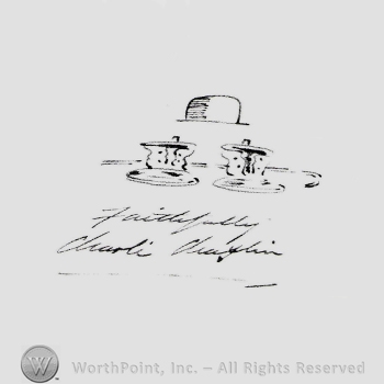 Mark with Signature: Charlie Chaplin. | #576475