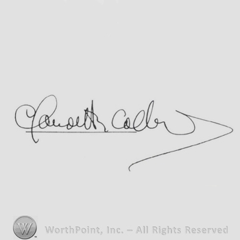 Mark with Signature: Claudette Colbert. | #576479