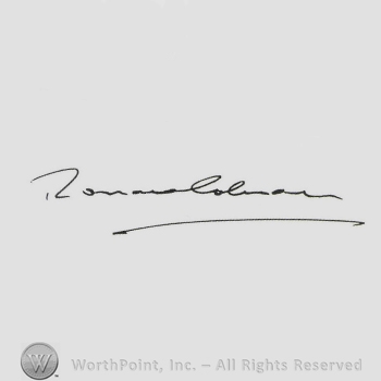 Mark with Signature: Ronald Colman. | #576480