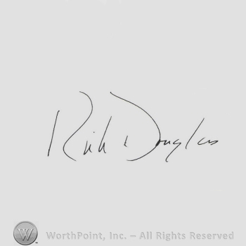 Mark with Signature: Kirk Douglas. | #576505