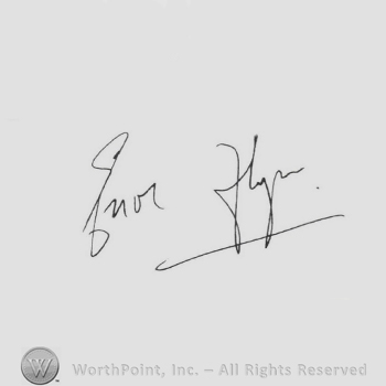 Mark with Signature: Errol Flynn. | #576514