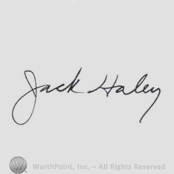 Mark with Signature: Jack Haley. | #576533