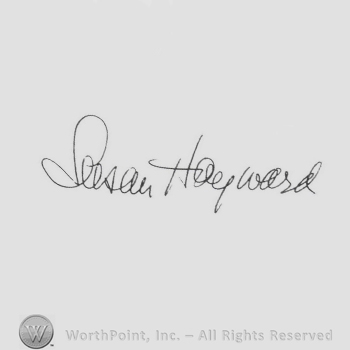 Mark with Signature: Susan Hayward. | #576538