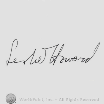 Mark with Signature: Leslie Howard. | #576545
