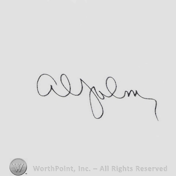 Mark with Signature: Al Jolson. | #576550