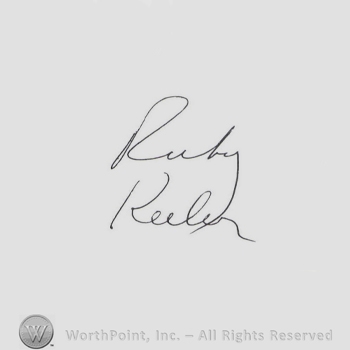 Mark with Signature: Ruby Keeler. | #576556