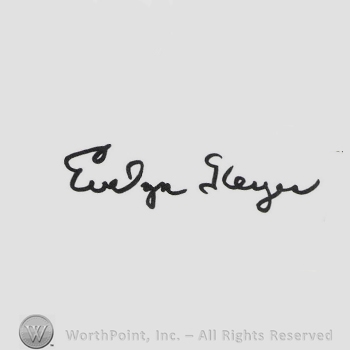 Mark with Signature: Evelyn Keyes. | #576560