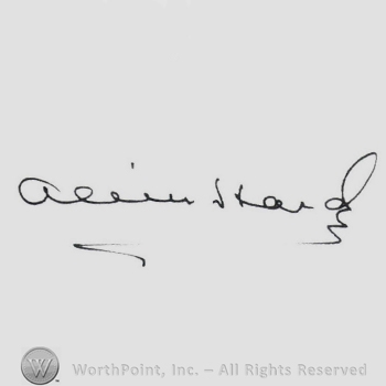Mark with Signature: Oliver Hardy. | #576568
