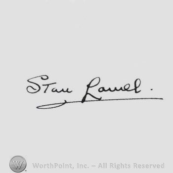 Mark with Signature: Stan Laurel. | #576569