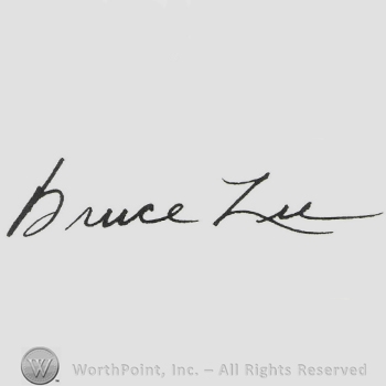 Mark with Signature: Bruce Lee. | #576572