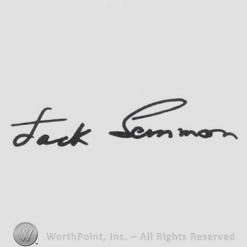 Mark with Signature: Jack Lemmon. | #576575