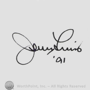 Mark with Signature: Jerry Lewis. | #576576