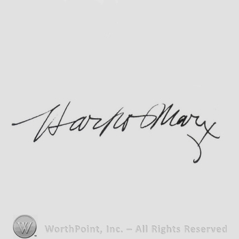 Mark with Signature: Harpo Marx. | #576589