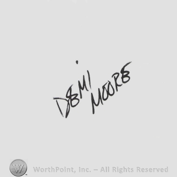Mark with Signature: Demi Moore. | #576596
