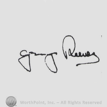 Mark with Signature: George Reeves. | #576618