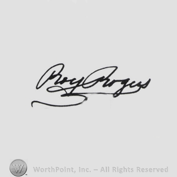 Mark with Signature: Roy Rogers. | #576623