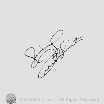 Mark with Signature: Frank Sinatra. | #576636