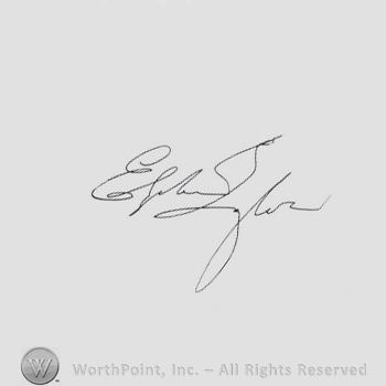 Mark with Signature: Elizabeth Taylor. | #576643