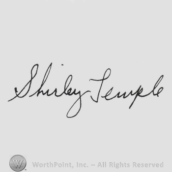 Mark with Signature: Shirley Temple. | #576644
