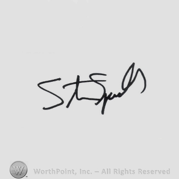 Mark with Signature: Steven Spielberg. | #576682