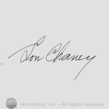 Mark with Signature: Lon Chaney, Sr.. | #576690