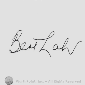 Mark with Signature: Bert Lahr. | #576700