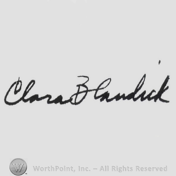 Mark with Signature: Clara Blandick. | #576705