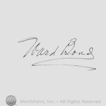 Mark with Signature: Ward Bond. | #576716