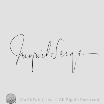 Mark with Signature: Ingrid Bergman. | #576723