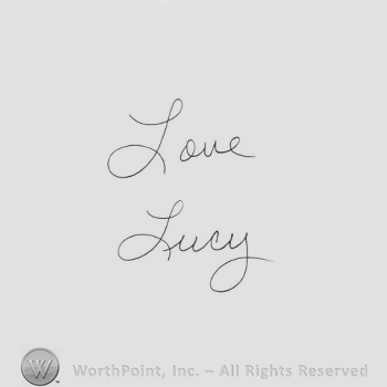 Mark with Signature: Lucille Ball. | #576726