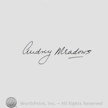 Mark with Signature: Audrey Meadows. | #576729