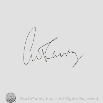 Mark with Signature: Art Carney. | #576730