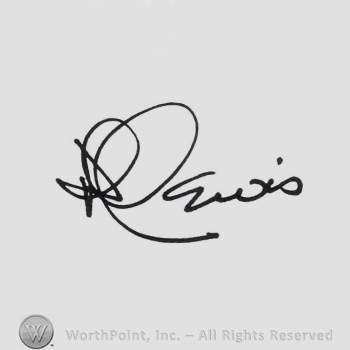 Mark with Signature: Al Lewis. | #576739