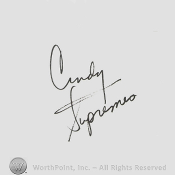 Mark with Signature: Cindy Birdsong. | #576761